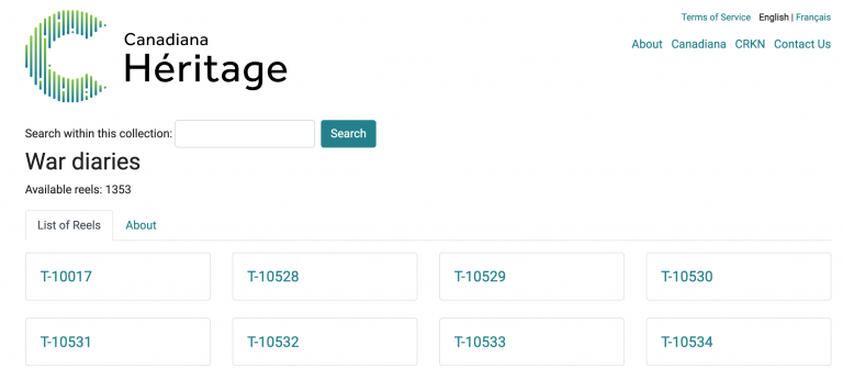 Building a Soldier's Story Using War Diaries | WARTIMES.ca